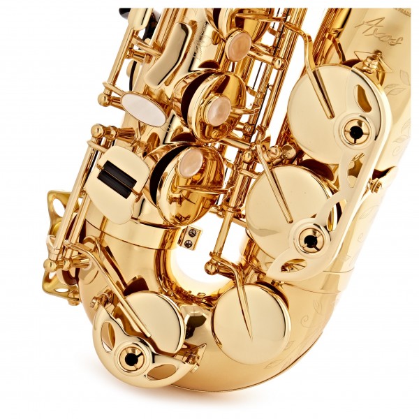 Selmer Paris Axos Alto Saxophone Outfit, Gold Lacquer at Gear4music